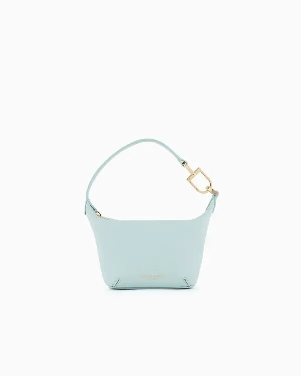 Giorgio Armani Mini La Prima Soft Nappa-leather Hobo Bag - Light Blue