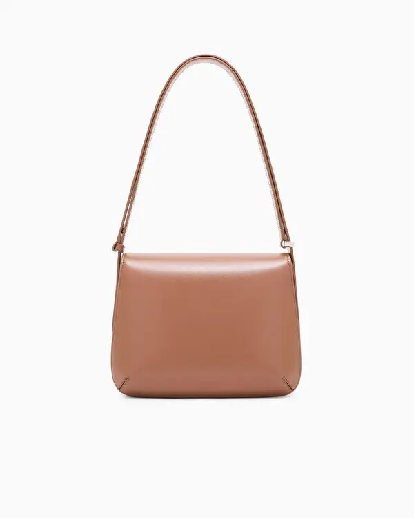 Giorgio Armani La Prima Bag In Palmellato Leather - Camel