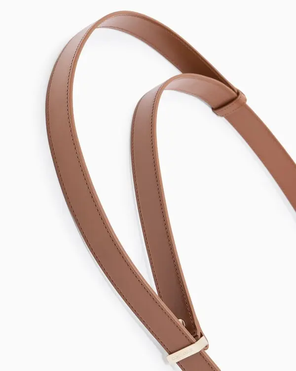 Giorgio Armani La Prima Bag In Palmellato Leather - Camel
