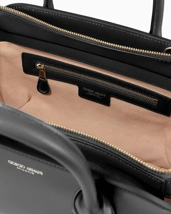 Giorgio Armani Small La Prima Boston Bag - Black | Editorialist