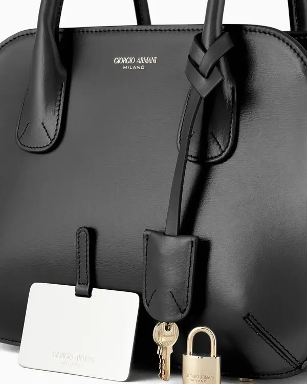 Giorgio Armani Small La Prima Boston Bag - Black | Editorialist