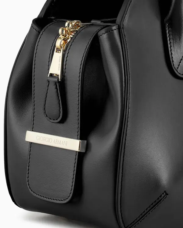 Giorgio Armani Small La Prima Boston Bag - Black | Editorialist