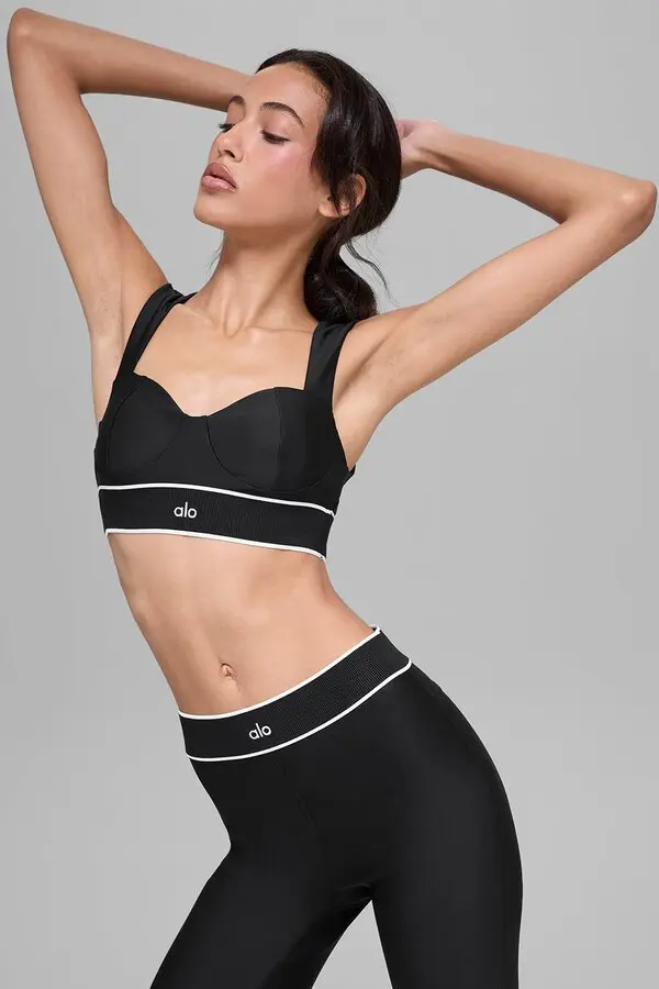 Alo Yoga Airlift Alignment Bra - Black/white