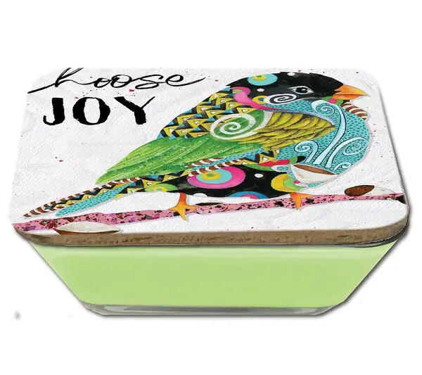 COURTSIDE MARKET Choose Joy Soy Wax Candle & Ar Tboard - One-color