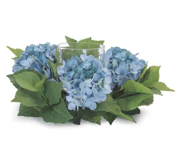 TEMP-TATIONS 12' Hydrangea Candle Holder Center Iece - One-color