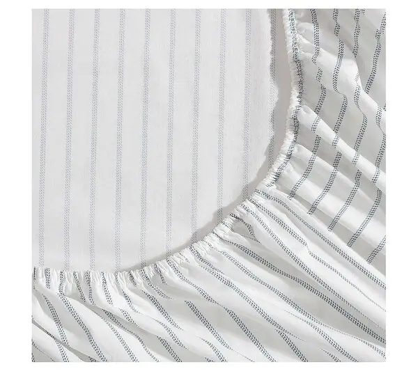 Eddie Bauer Essential Stripe White-blue King Sh Et Set