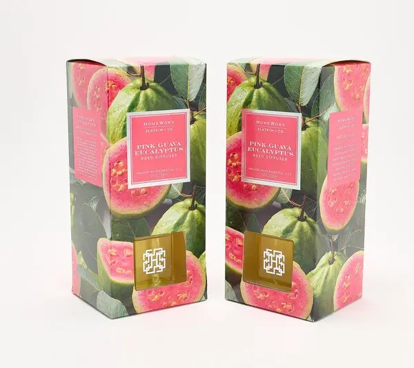 HOMEWORX BY SLATKIN + CO. S/2 Pink Guava Ecualy Reed Diffusers - One-color