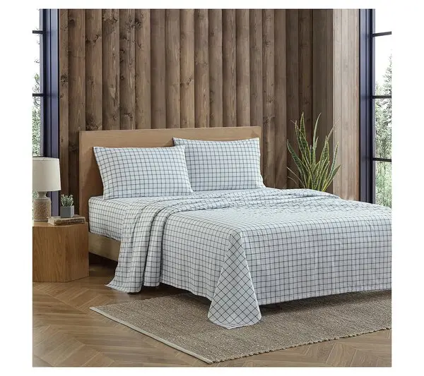 Eddie Bauer Classic Tattersall Plaid King Sheet Set