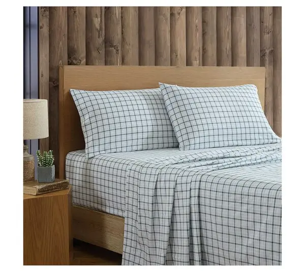 Eddie Bauer Classic Tattersall Plaid King Sheet Set