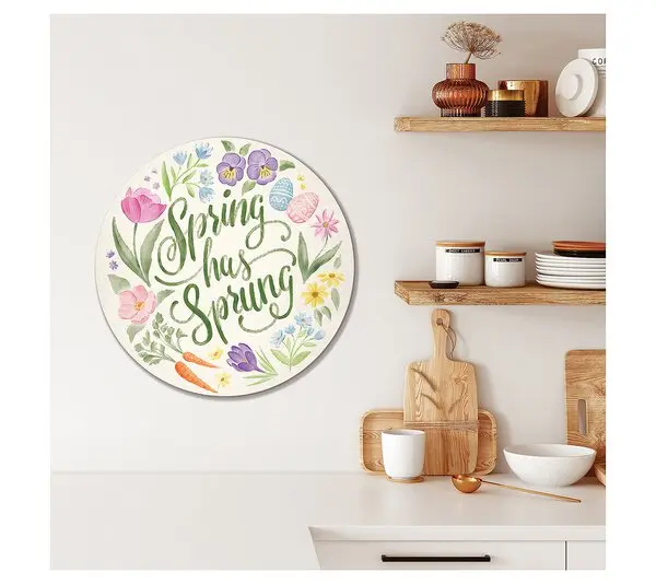 COURTSIDE MARKET Spring Spirit Iv 12x12 Circula R Artboard - One-color