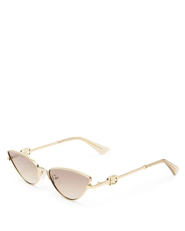 Le Specs The Soiree 60mm Cat Eye Sunglasses - Gold