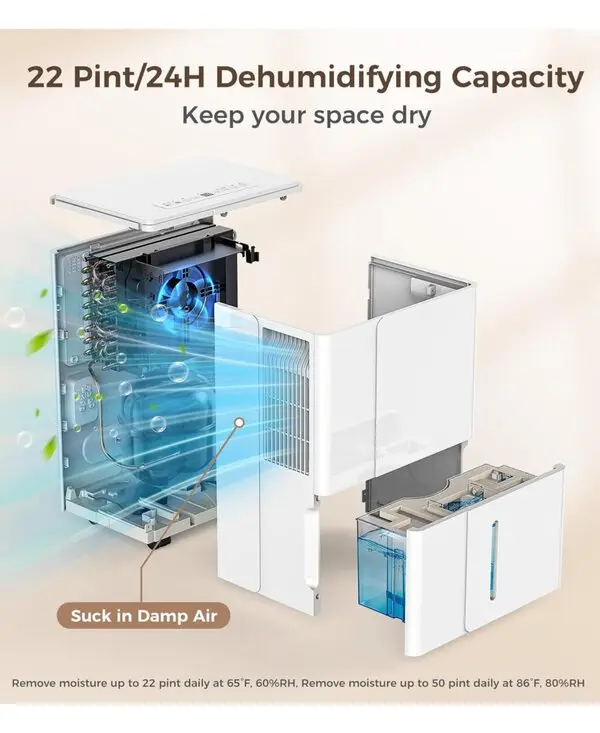 COWSAR 2500sq.ft Multifunctional Dehumidifier