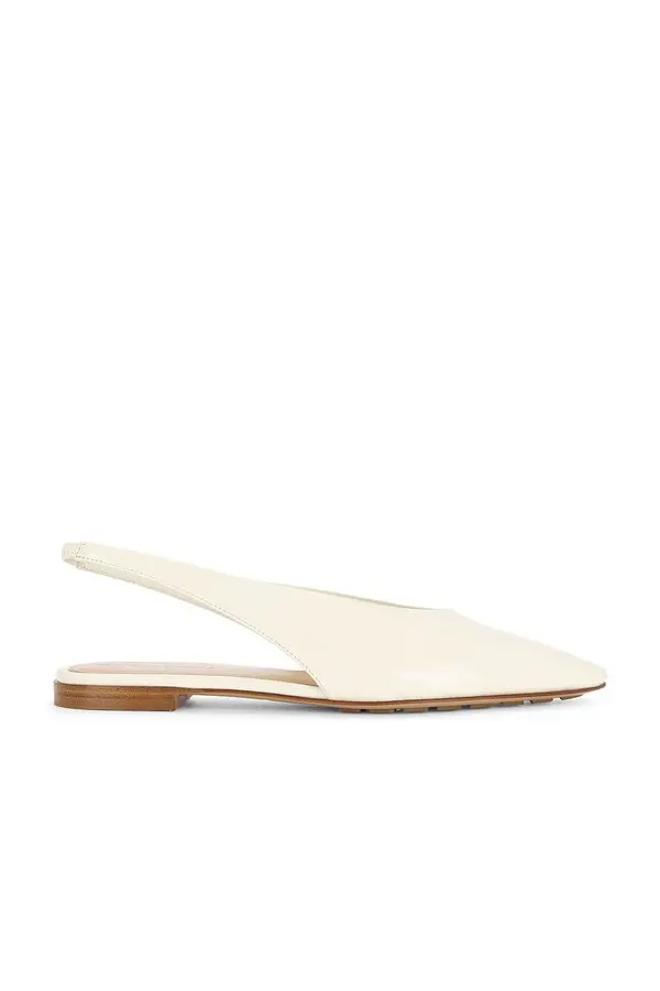 Bottega Veneta Slingback Flat - Sea Salt