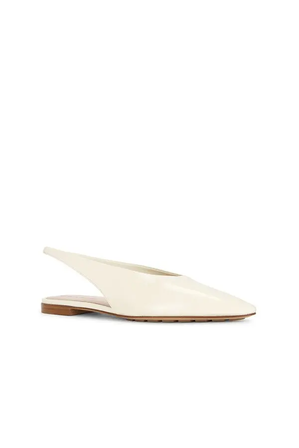 Bottega Veneta Slingback Flat - Sea Salt