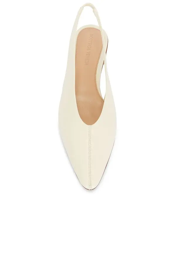 Bottega Veneta Slingback Flat - Sea Salt