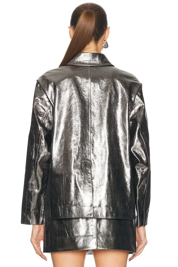 Renggli Foil Leather Jacket