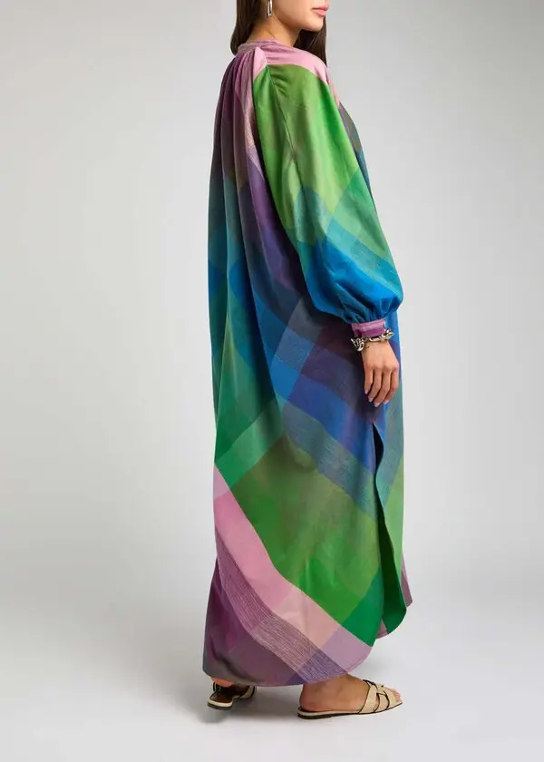 FRAME Erdem Plaid Wide-leg Jeans