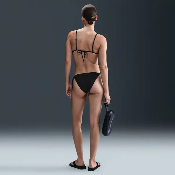Nike Terry Texture Triangle Bikini Top - Black