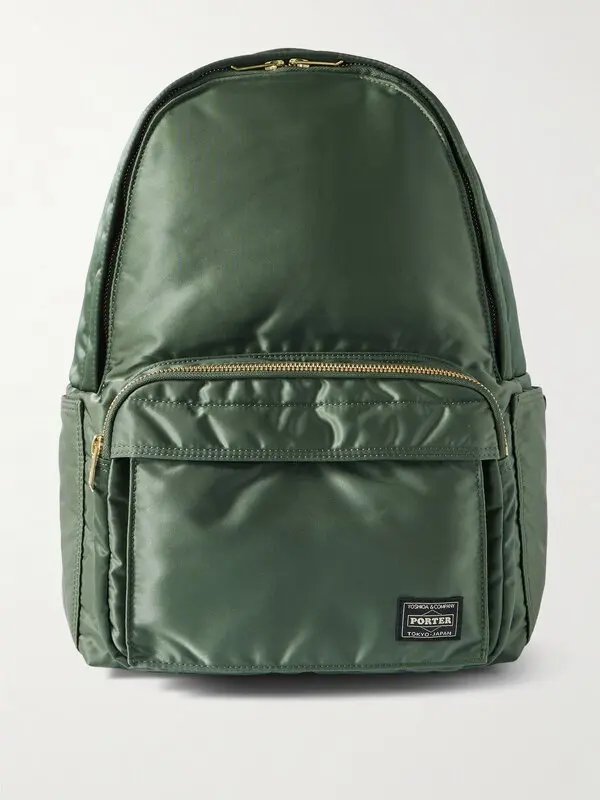 PORTER-YOSHIDA & CO Daypack Nylon-twill Backpack - Green