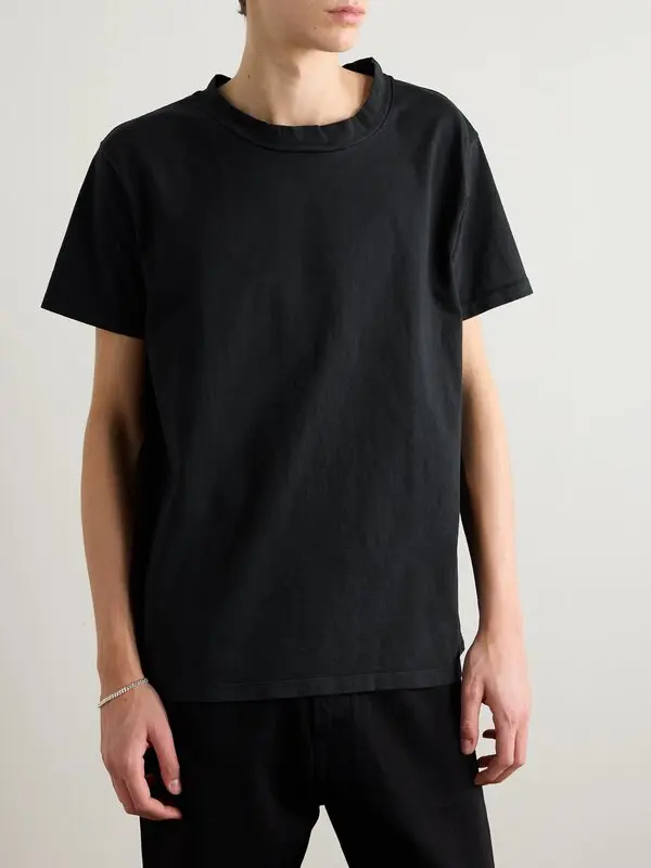 Our Legacy Bliss Logo-appliquéd Cotton-jersey T-shirt
