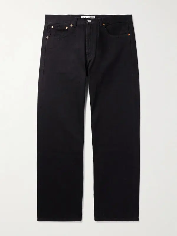 Our Legacy Third Cut Straight-leg Selvedge Jeans - Black