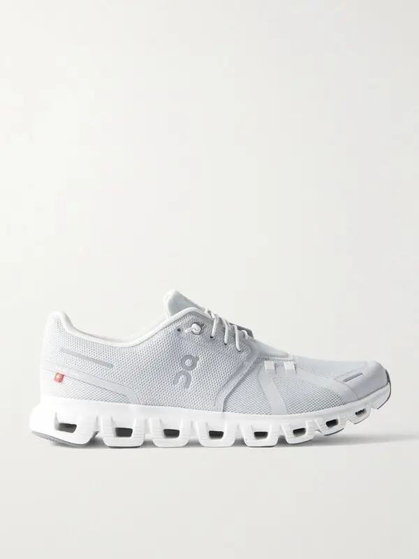 On Cloud 6 Rubber-trimmed Sneakers - Gray