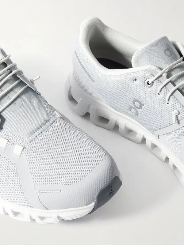 On Cloud 6 Rubber-trimmed Sneakers - Gray