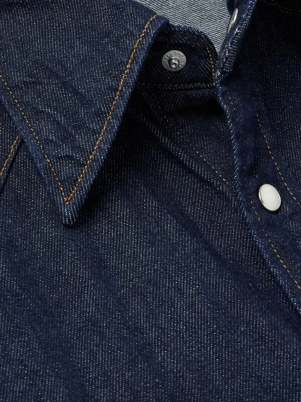 Kapital Husky Denim Western Shirt - Blue