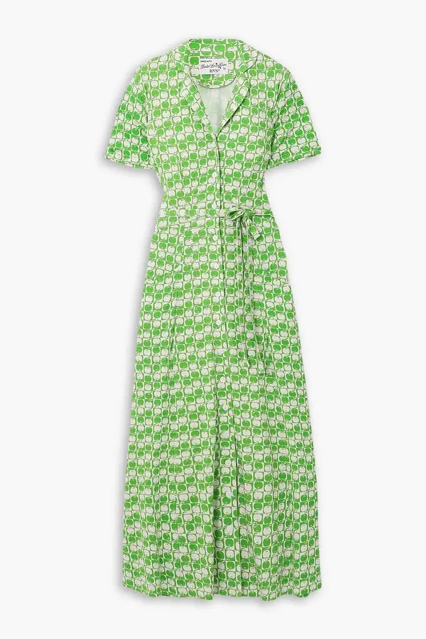 Maria Printed Jersey Midi Dress