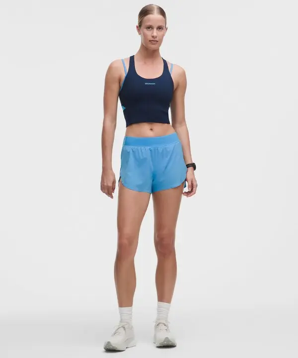 Lululemon Fast And Free High-rise Split Short 3 - Ocean Wave