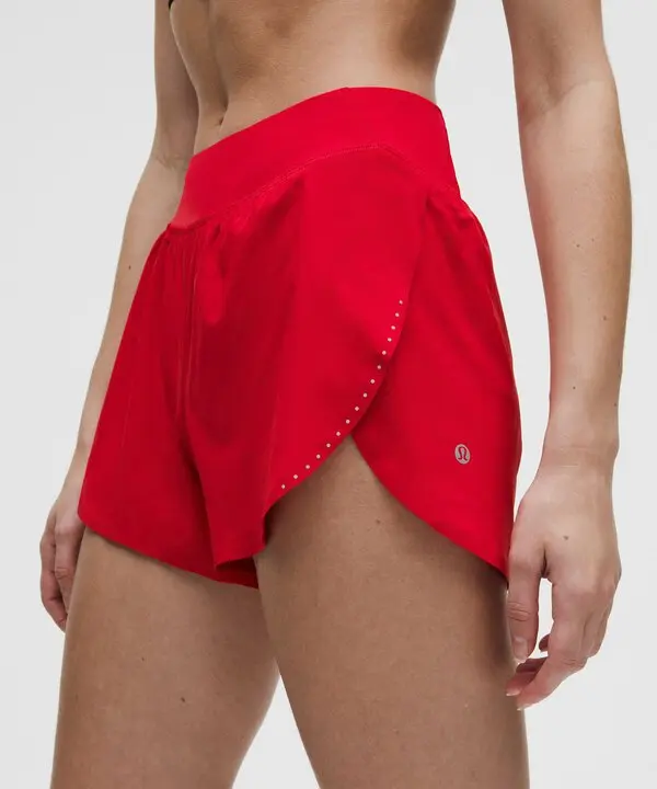 Lululemon Fast And Free High-rise Split Short 3 - Oxford Red