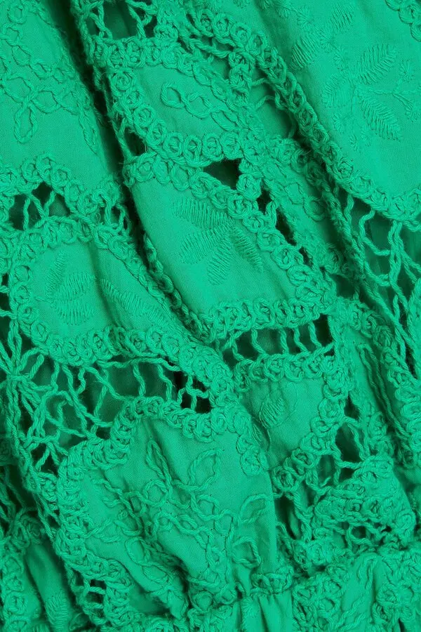 Maje Cutout Broderie Anglaise Mini Dress