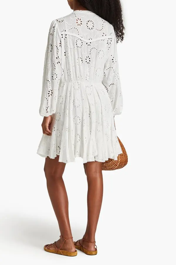 Maje Broderie Anglaise Mini Dress