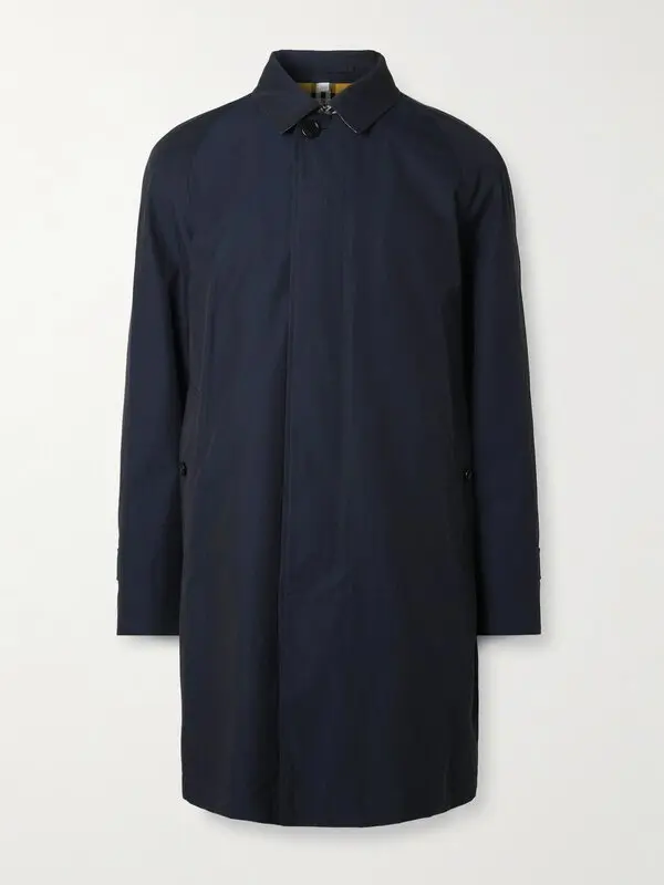 Burberry Cotton-gabardine Car Coat - Blue