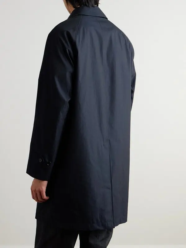 Burberry Cotton-gabardine Car Coat - Blue