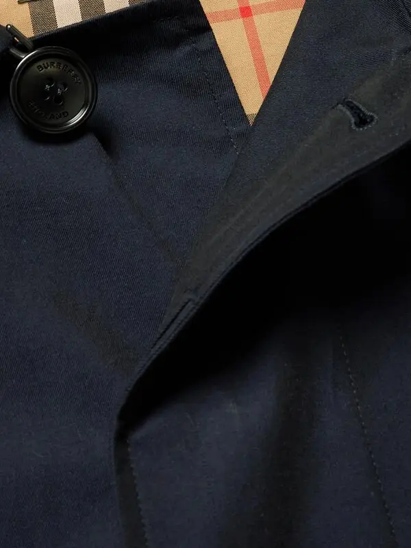 Burberry Cotton-gabardine Car Coat - Blue