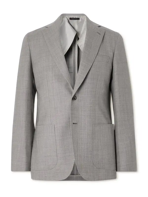 Brioni Soffio Wool And Silk-blend Blazer