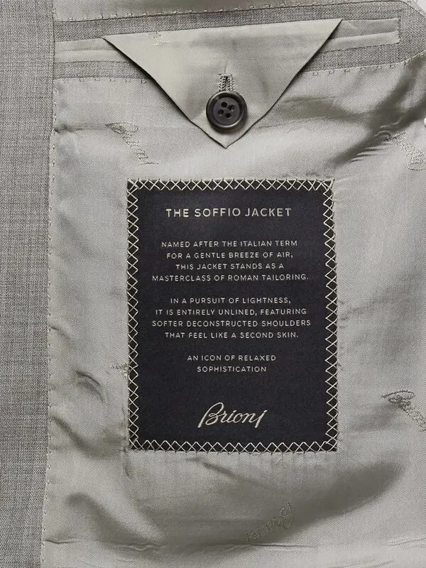 Brioni Soffio Wool And Silk-blend Blazer