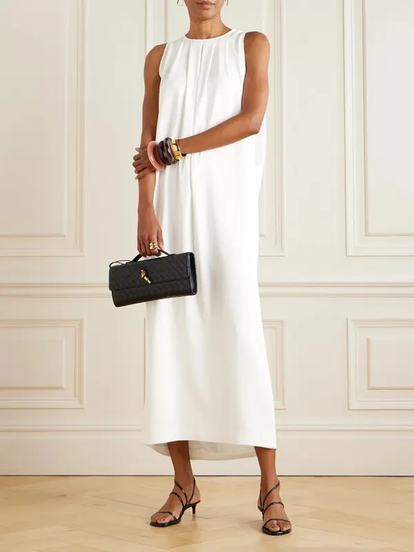 Sasuphi Atena Draped Cady Maxi Dress