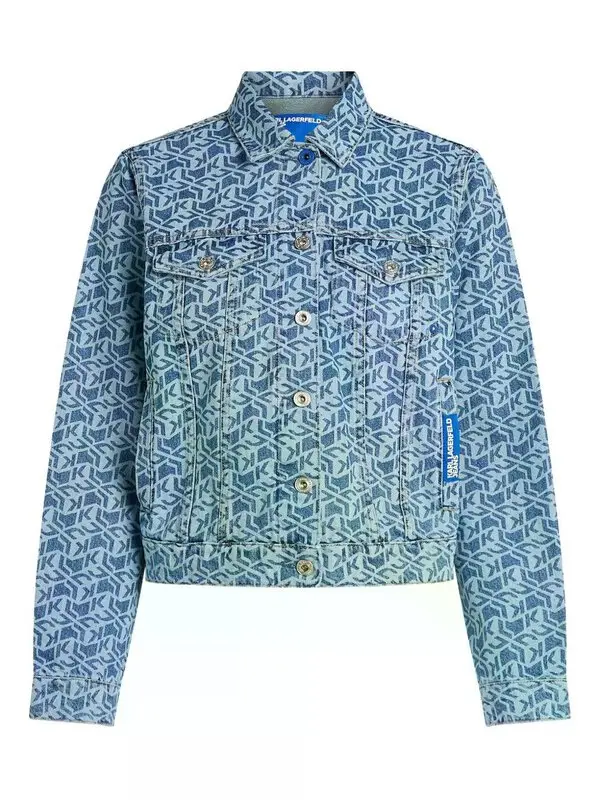 Karl Lagerfeld Monogram Denim Jacket