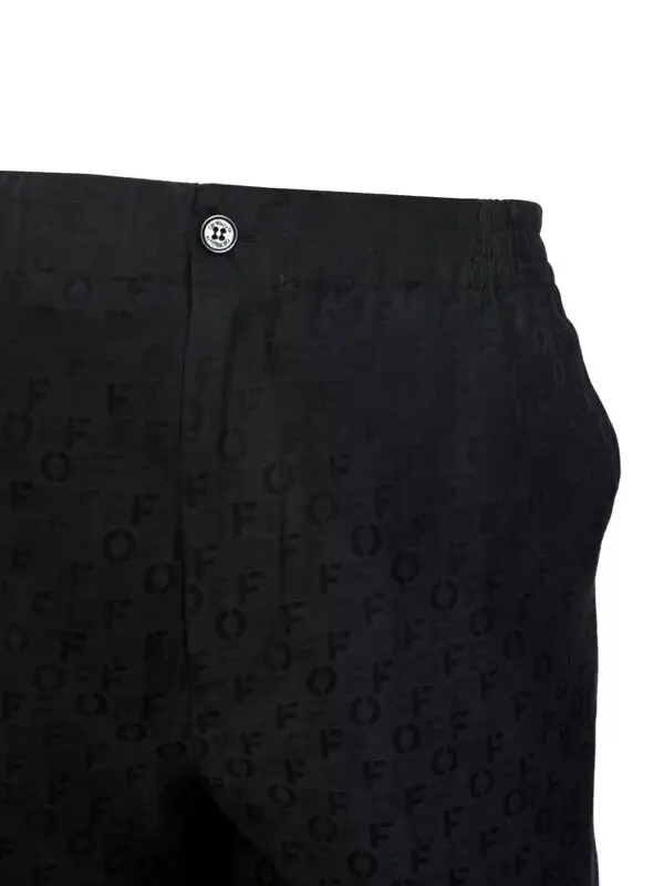 Off-White Jacquard Bermuda Shorts