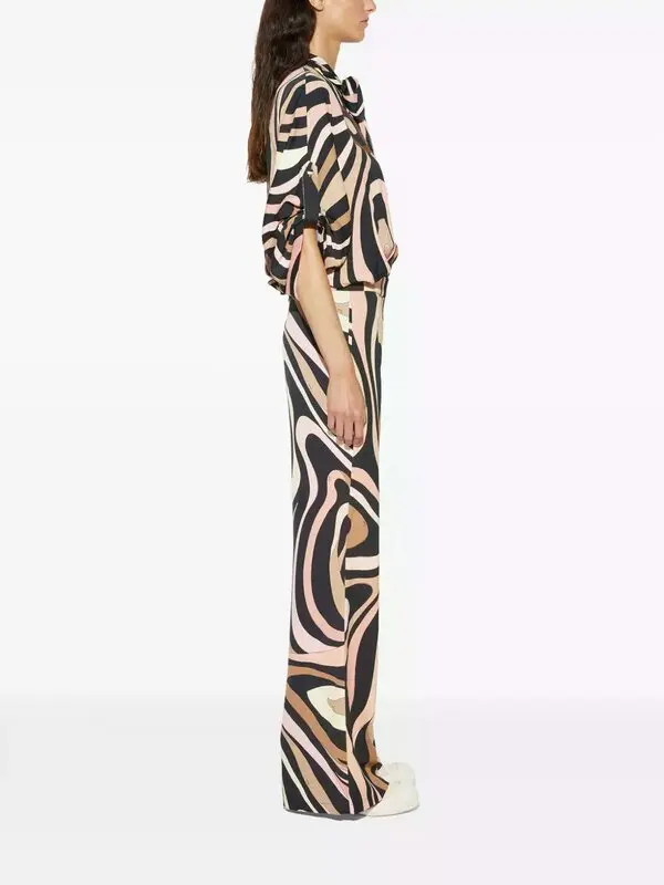 Emilio Pucci Marmo-print Jumpsuit - Black