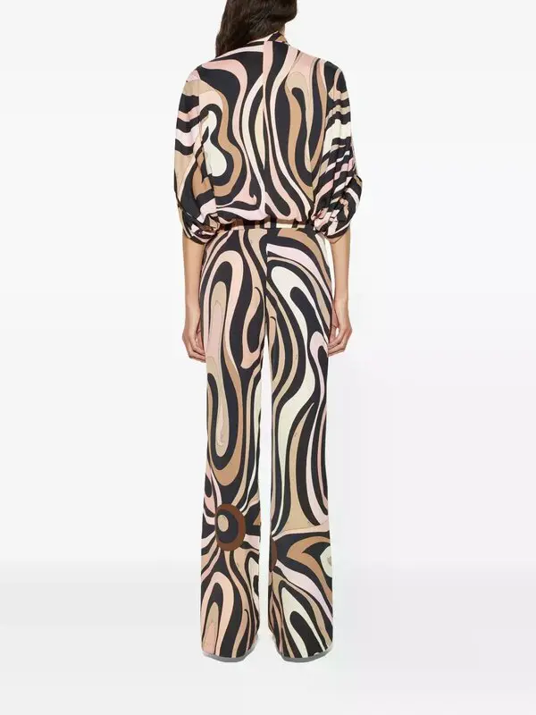 Emilio Pucci Marmo-print Jumpsuit - Black