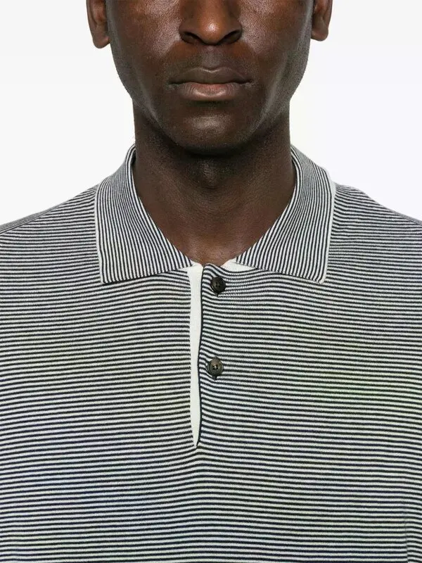 Eleventy Striped Polo Shirt