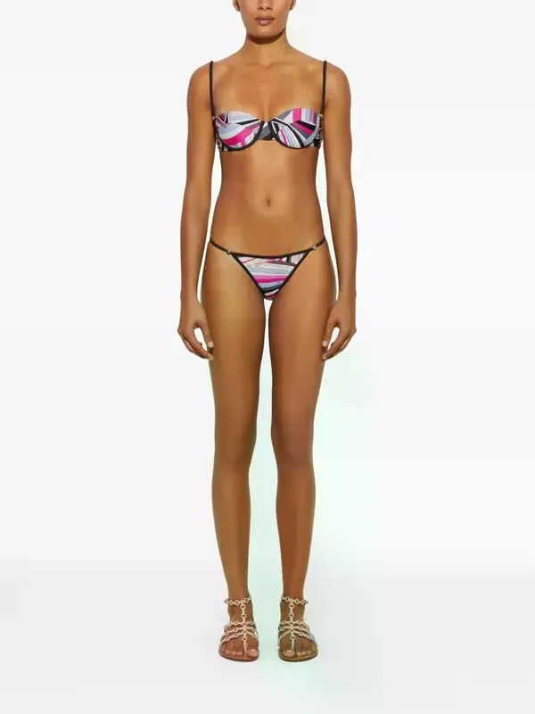Emilio Pucci Iride-print Bikini Top