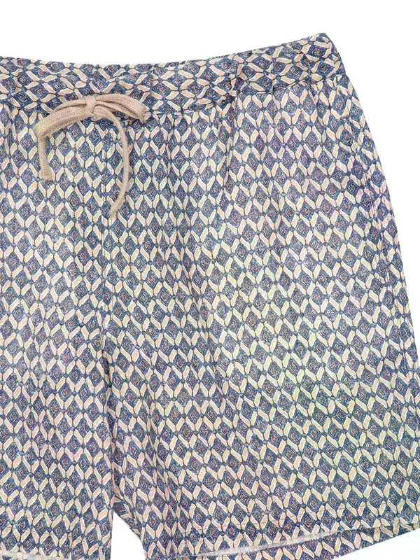 120% Lino Printed Bermuda Shorts