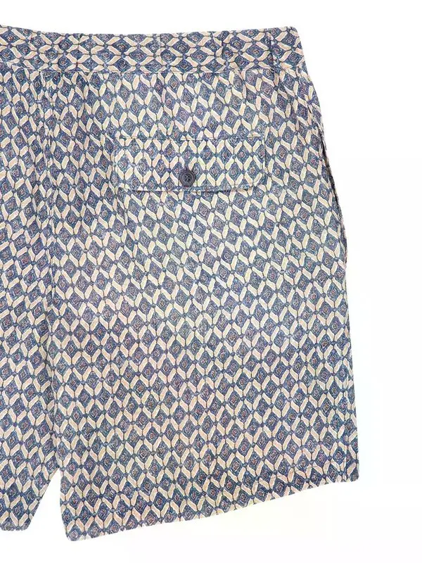 120% Lino Printed Bermuda Shorts