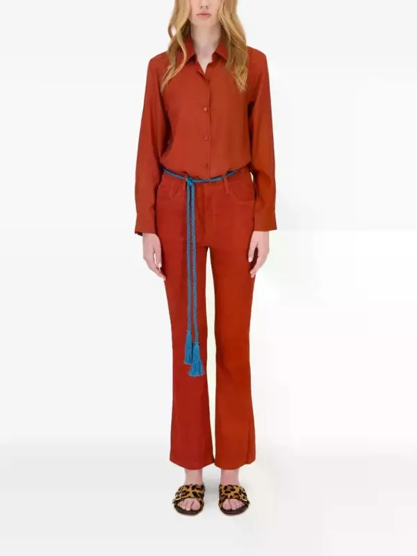 PAULA Silk Shirt - Red