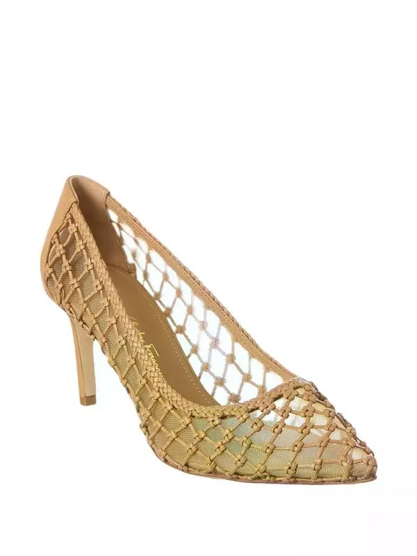 FERRAGAMO 70mm Ilary Woven Mesh Pumps