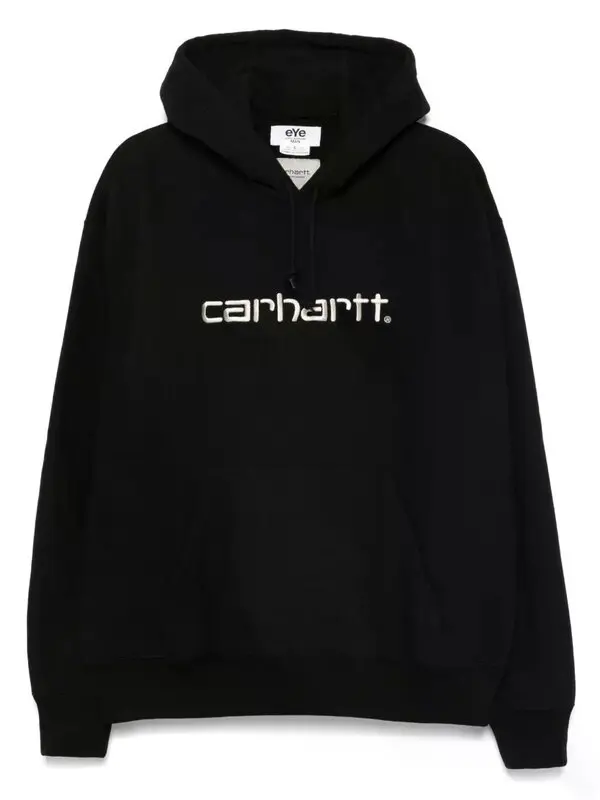 Junya Watanabe Logo-embroidered Hoodie - Black